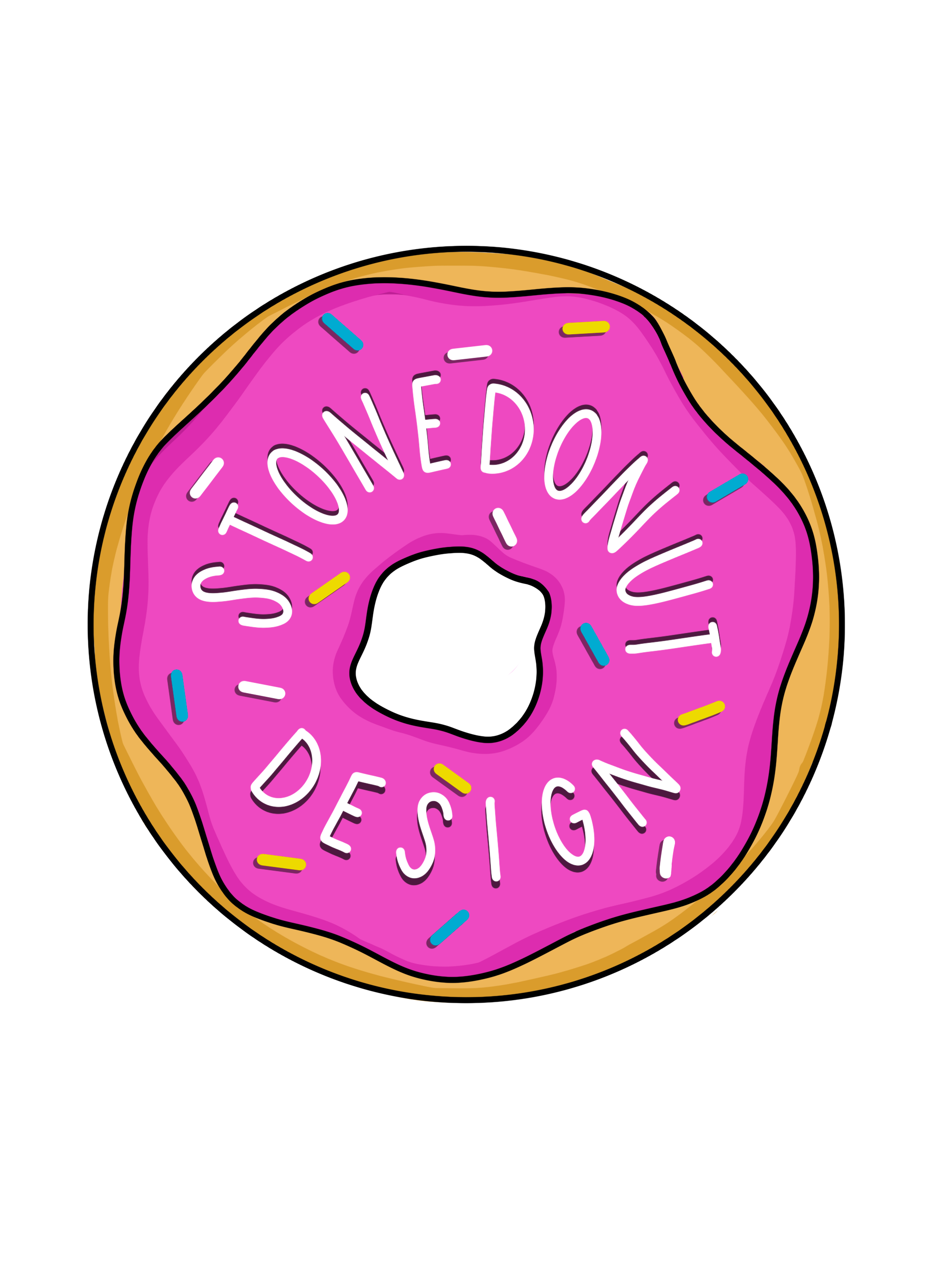 Stickers – Stone Donut Design