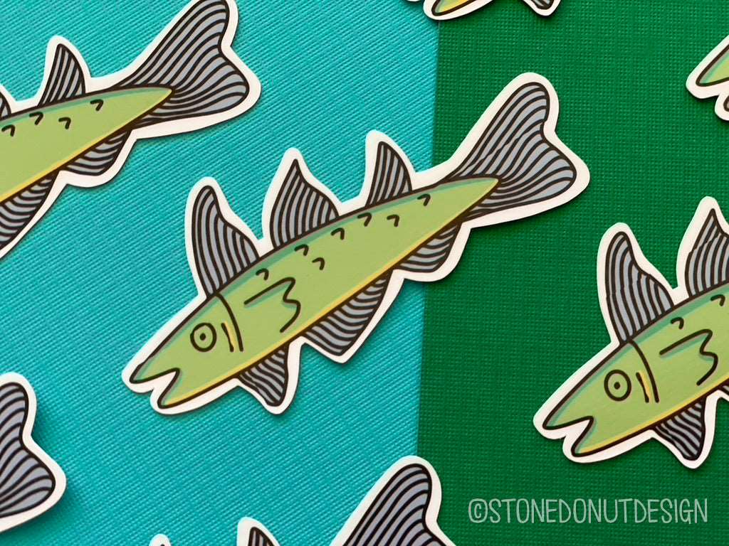 Cod Vinyl Sticker – Stone Donut Design