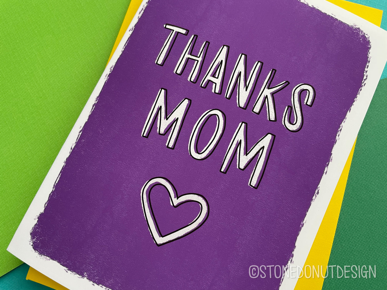 Thanks Mom Mother's Day Card – Stone Donut Design