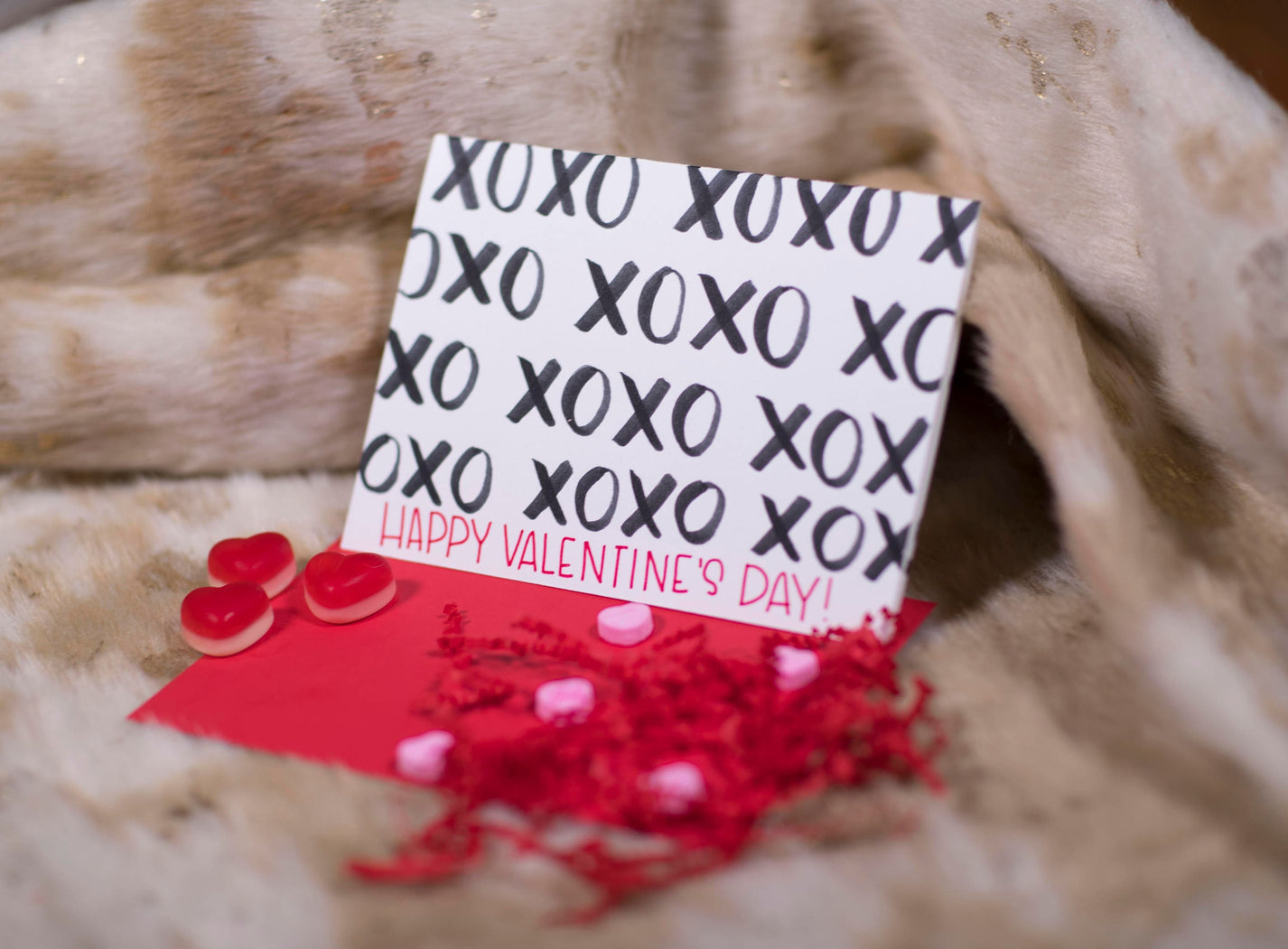 XOXO Happy Valentine's Day Card by StoneDonut Design – Stone Donut Design